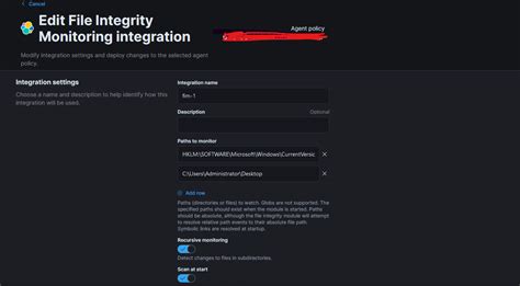 Issue Monitoring Registry Key Using Elastic Agent File Integrity Monitoring Integration