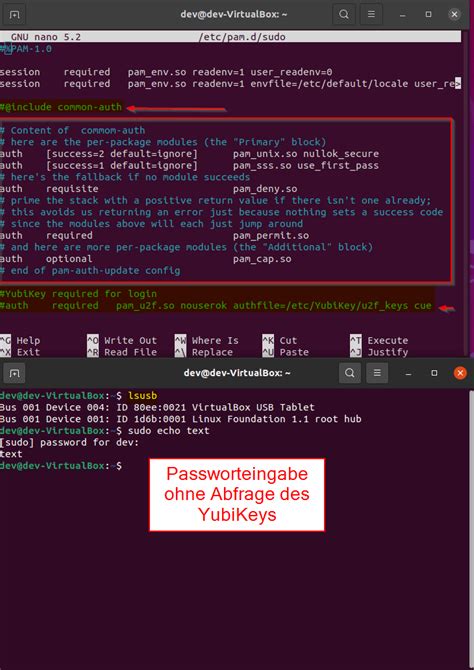 YubiKey Benutzer Anmeldung An Linux Ubuntu Nur Mit Einem YubiKey