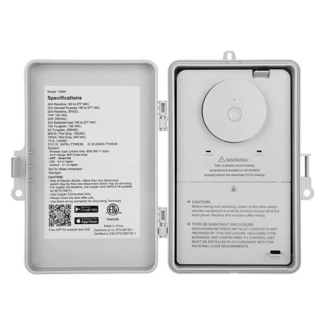 Suraielec WiFi Pool Timer Outdoor Indoor Smart Switch HP VAC Heavy