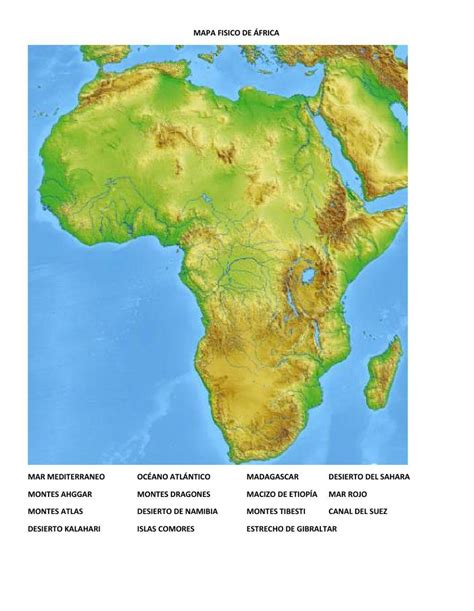 Mapa Fisico Mudo De Africa Hotsell Innoem Eng Psu Ac Th