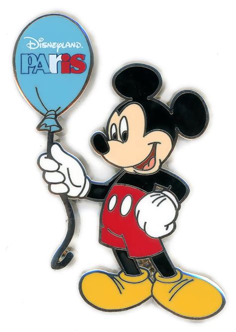 A Clipart Image Of Mickey Mouse Holding A Balloon With Disneyland