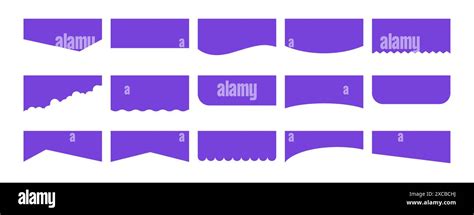 Separator Header For Web Page Design Flat Vector Illustration Set Of