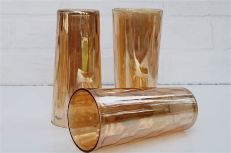 Mod Vintage Tall Cooler Zombie Glasses Jeannette Marigold Iridescent