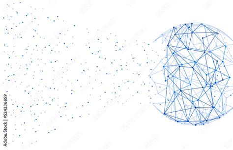 Network Abstract Connection Isolated On White Background Network