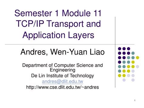 Ppt Semester 1 Module 11 Tcp Ip Transport And Application Layers Powerpoint Presentation Id