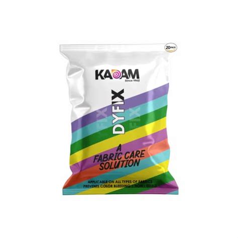 Kadam Dyfix Sachets 15g X 20n Fabric Care Solution Dye Fixative