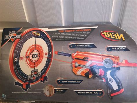 New Nerf N Strike Elite Gun And Precision Target