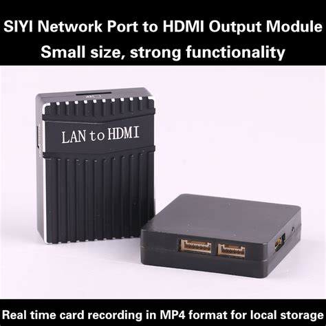 Siyi Ethernet To Hdmi Converter Osd Overlay Mp4 Recording Ip Configuration Compatible With Siyi