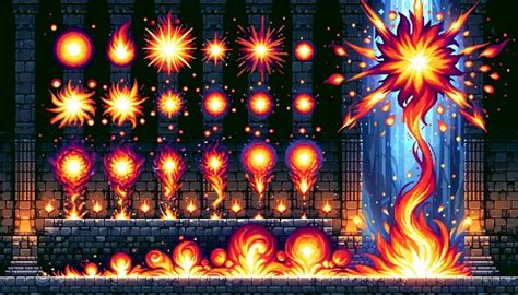 Pixel Game Dynamic Effects Animations Dall·e Prompt Promptbase