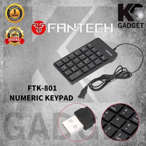 Fantech Ftk 801 Numberic Keypad With 4 Office Hotkeys Lazada