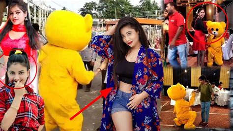Human Teddy Bear Prank In Romantic Girl Public Place Funny Reaction 🤣