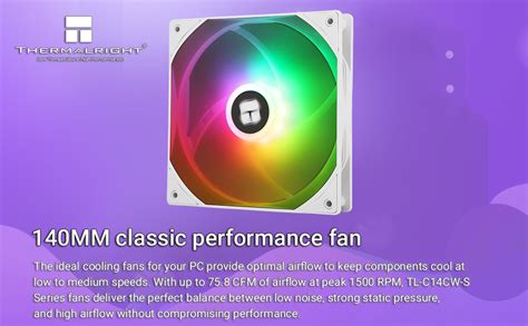 Thermalright TL C14CW S CPU Fan With High Speed 1500RPM 14CM Quiet PWM Fan Computer Case Cooling