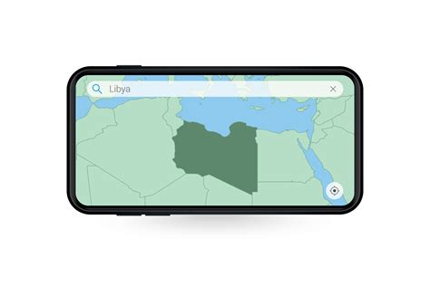 Searching Map Of Libya In Smartphone Map Application Map Of Libya In Cell Phone 27287645