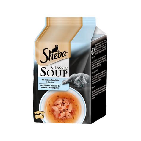 Sheba Classic Soup Oceaanvis En Groente Multipack