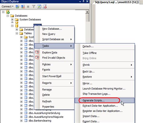Export All Tables From Sql Server Into Separate Files Stack Overflow