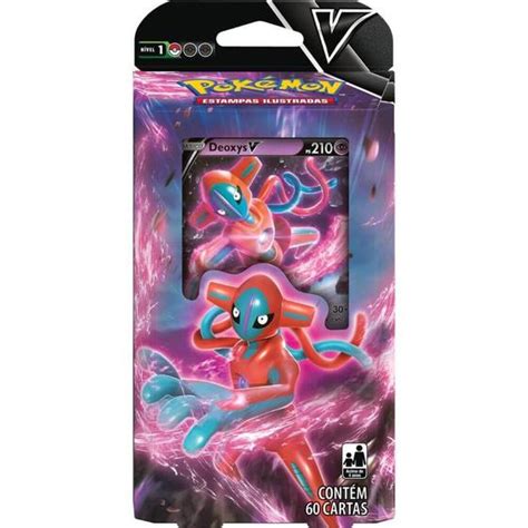 Pokémon Tcg Deck Baralho De Batalha V Deoxys V 60 Cartas Copag Deck