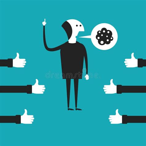 Concept De Vecteur D éloquence Dans Le Style Plat De Bande Dessinée Illustration de Vecteur