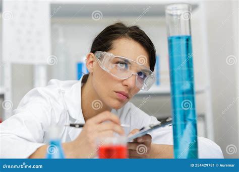 Laboratory Work Woman Working In Lab Stock Image Image Of Researcher