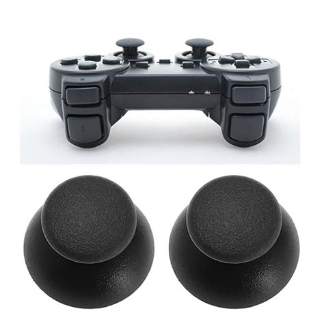 Ps3 Controller Replacement Analog Stick Cap Replacement Part Black 2 Pcs Gadgets