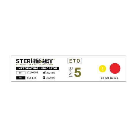 Ethylene Oxide Chemical Indicator Strips Type 5 • Sterismartgroup