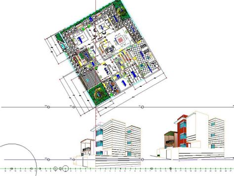 Residential Housing Structure Detail Plan 2d View Cad Construction