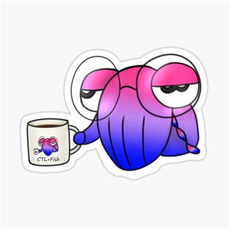 Bisexual Pride Chibi Cuttlefish Sticker For Sale By Ctlfish Redbubble