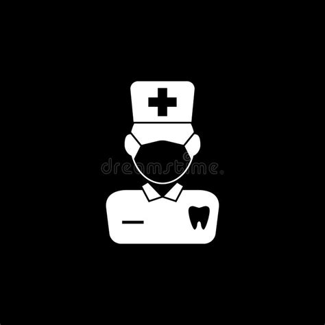 Tandarts Stevig Pictogram Vector Illustratie Illustration Of Ontwerp