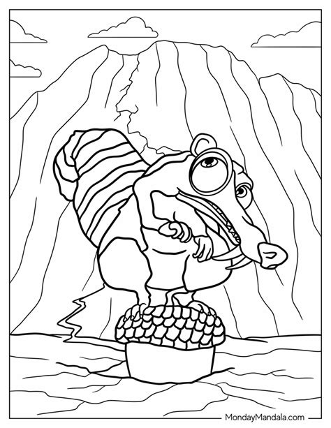 20 Ice Age Coloring Pages Free Pdf Printables