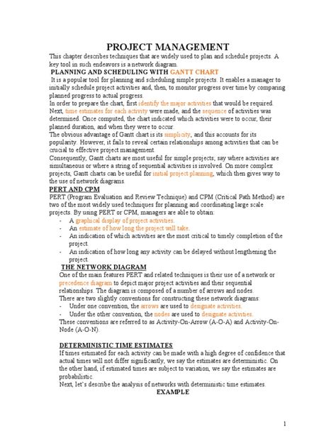 Project Management Pdf Applied Mathematics Algorithms