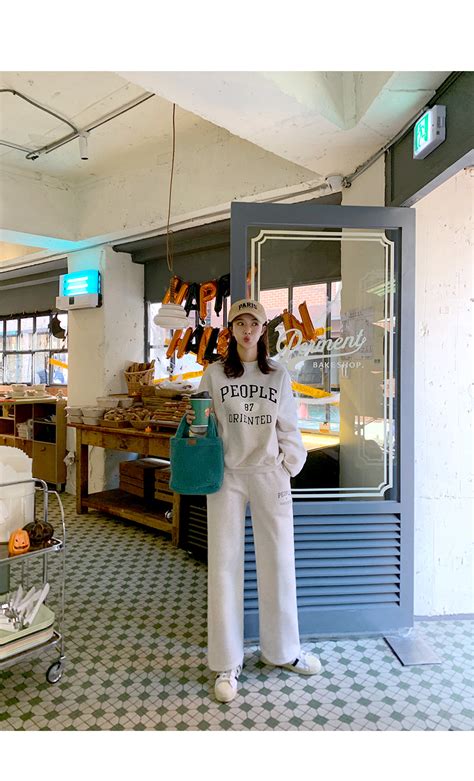 메이블루 피플 기모 트레이닝 Set