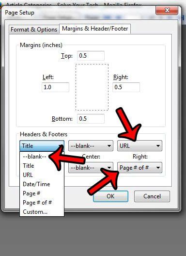 How To Remove The Header And Footer When Printing In Firefox Solve