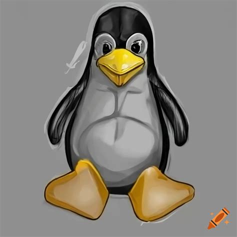 Mascot Of Tux The Linux Pirate On Craiyon