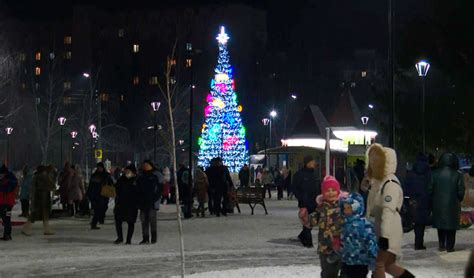 Открывшийся в Нижнекамске ёлочный городок стал первым в Татарстане — НТР 24