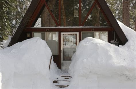 Deep Snow In The Truckeedonner Pass Region Following Blizzard