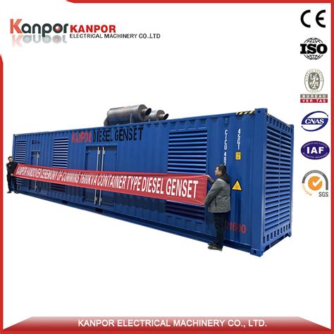Cummins 1600kva Container Type Diesel Genset With Global Warranty