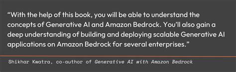 Generative Ai With Amazon Bedrock Build Scale And Secure Generative Ai Applications Using