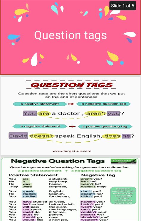 Question Tags PPT
