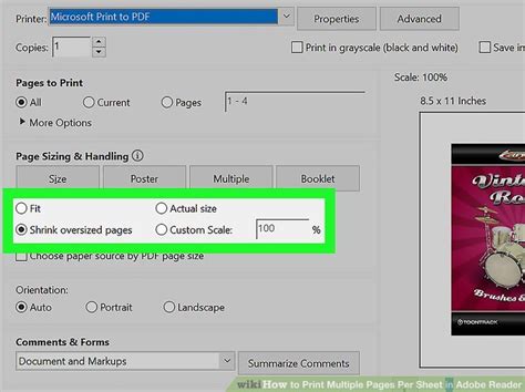 how to print multiple pages per sheet riset