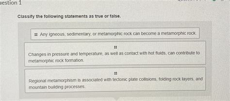 Solved Lestion 1classify The Following Statements As True Or