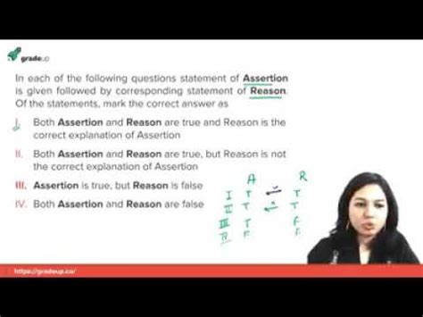 How To Solve Assertion And Reason Type Questions YouTube