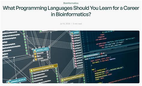 What Programming Languages Should You Learn For A Career In Bioinformatics Bversity