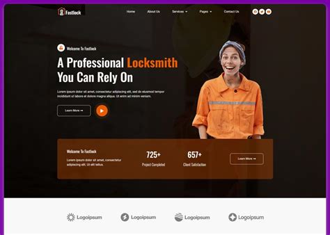 Attractive Locksmith Website Themes And Templates Website Templates