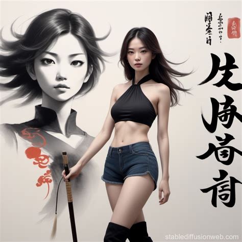Female Yo Yoji Sealing Awakened Yokai Stable Diffusion Online