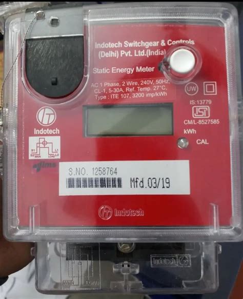 Indotek Single Phase Multi Function Dlms Energy Meter At ₹ 780 Okni Hazaribagh Id 21293571562
