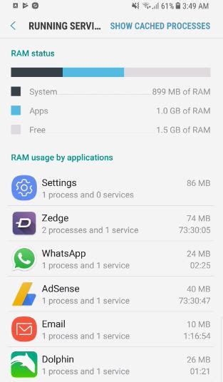 How To See Background Running Apps And Services On The Galaxy S8 Blogtechtips