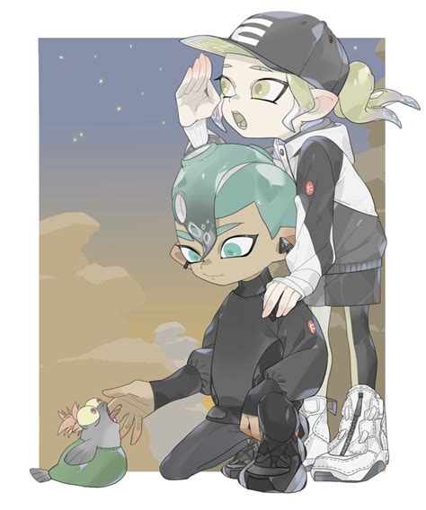 Inkling Player Character Inkling Girl Octoling Player Character Octoling Boy And Smallfry