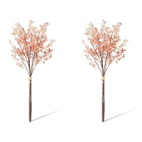 2x E Style 72cm Plastic Eucalyptus Decor Bundle Artifical Plant Dusty