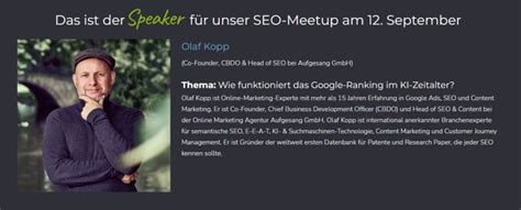 ️olaf kopp ☀️ on linkedin next week keynote at otto group and seo meet