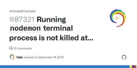 Running `nodemon` Terminal Process Is Not Killed At Restartclose