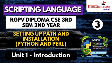 Setting Up Path And Installation Python And Perl Scripting Language